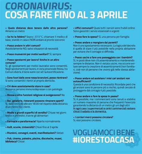 Dpcm 9 Marzo 2020 Che Reca Nuove Misure Per Il Contenimento E Il