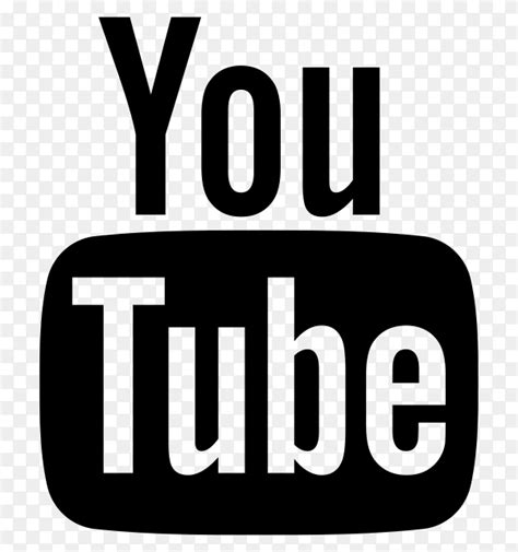 Black Youtube Logo Isolated On Transparent Background Png Similar Png