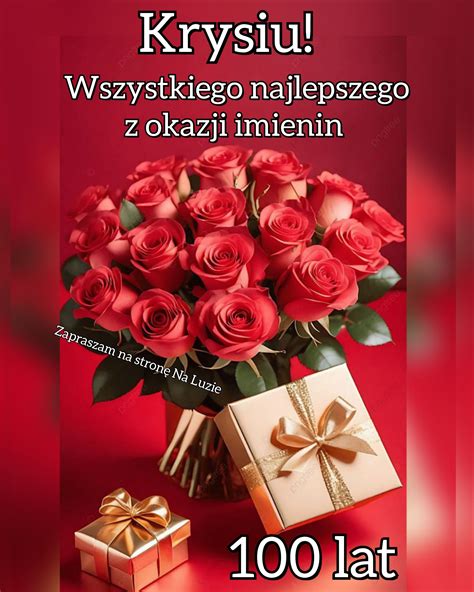 Imieniny Krystyny Twoje Karteczki