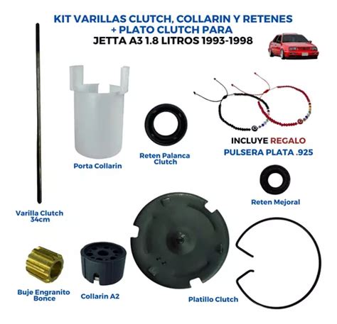 Kit Varilla Collarin Retenes Plato Clutch Jetta A Meses Sin