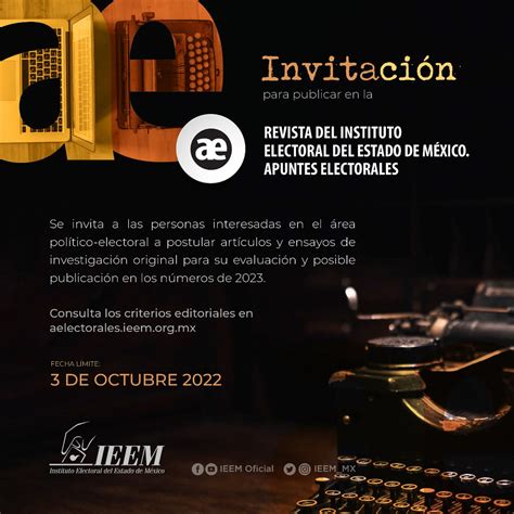 IEEM On Twitter Publica En ApuntesElectorales La Revista Del