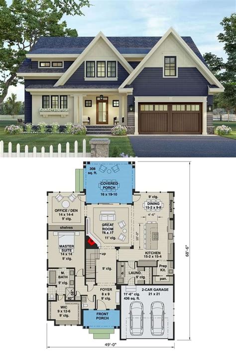 Your Nifty Home 2 801 Sq Ft 3 Bedroom 2 Story New American Style