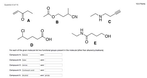 solved i need help identifying these functional groups i