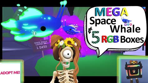 MEGA NEON SPACE WHALE 5 RGB Boxes Adopt Me Roblox YouTube