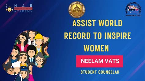 Assist World Record Mrs Neelam Vats Youtube