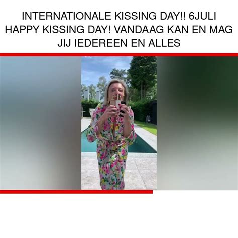 Internationale Kissing Day 6juli Happy Kissing Day Vandaag Kan En