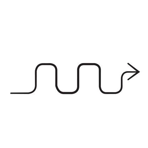 Line Art Arrow With Black Thin Line Png With Transparent Background