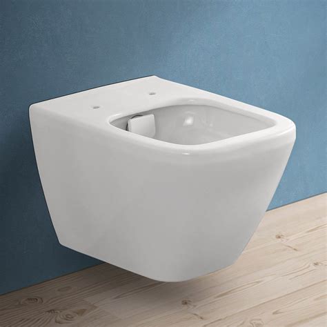 Wc Sospeso Senza Brida Rimless In Ceramica Bianco Lucida Square