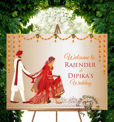 Sikh Wedding Poster As Anand Karaj Welcome Signs Punjabi Etsy UK