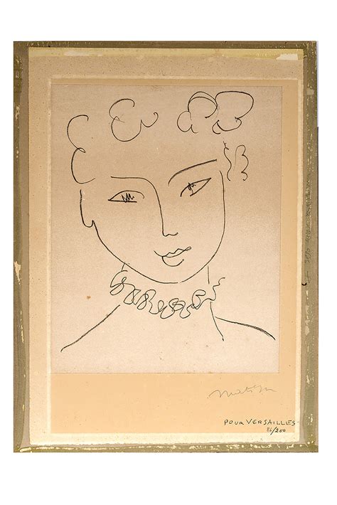 At Auction Henri Matisse HENRI MATISSE 1869 1954 Pour Versailles