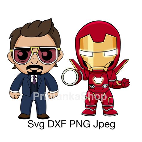 Marvel Svg Iron Man Svg Tony Stark Svg Layered Svg Etsy UK