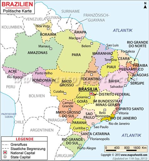 Brasilien Karte Bundesstaaten Goudenelftal