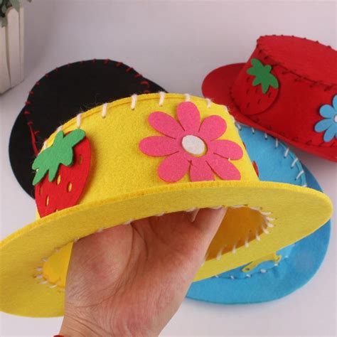 ღ Goma eva idee creative per divertenti mestieri Kids crafts Chapéus