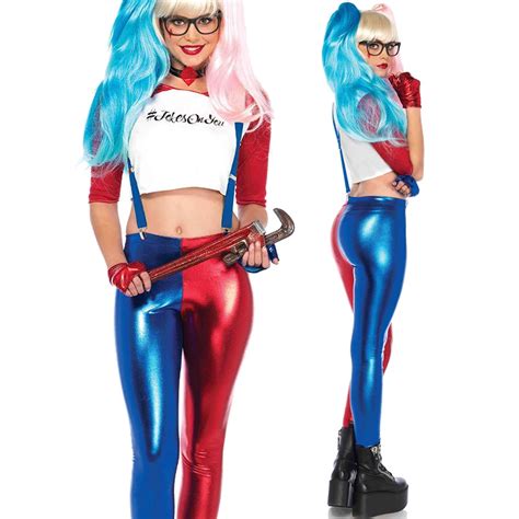 Suicide Squad Harley Quinn Costume Women Adult Clown Circus Joker Cosplay Cosplay Carnival