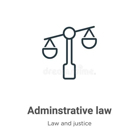 Icono Del Derecho Administrativo Ico Plano De Moda Del Derecho