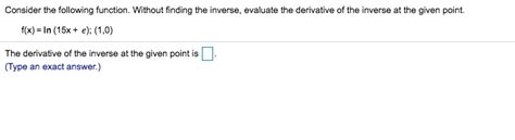 solved consider the following function without finding the