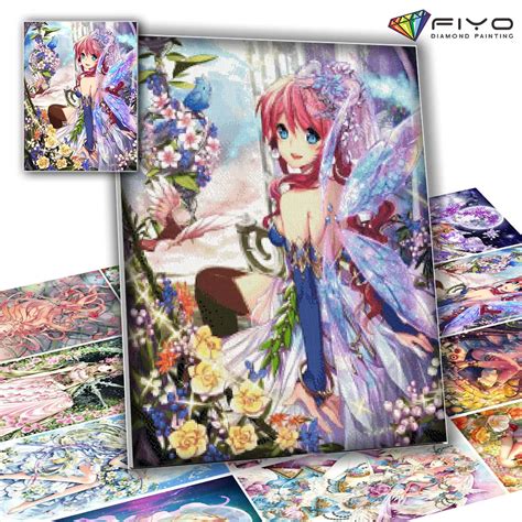 Peinture de diamant thème elfe féerique broderie complète 5D kit de