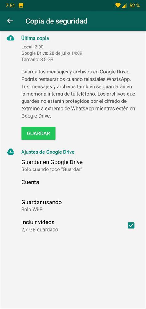 Cómo hacer una copia de seguridad y restaurar tus mensajes de WhatsApp