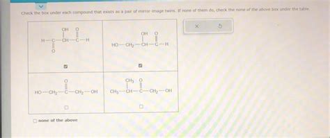 Solved Check The Box Under Each Compound That Exists As A Chegg