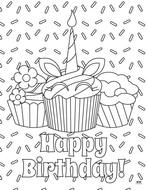 Cupcake Coloring Pages 25 FREE Printables Printabulls