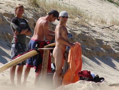Surfer Naked At Beach My Own Private Locker Room