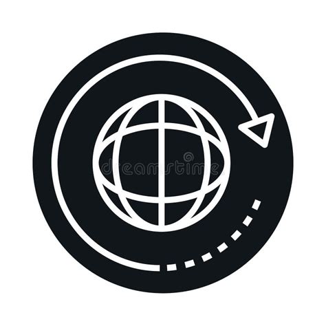 Diseño De Iconos De Estilo De Línea Y De Bloque De Rotación Virtual De