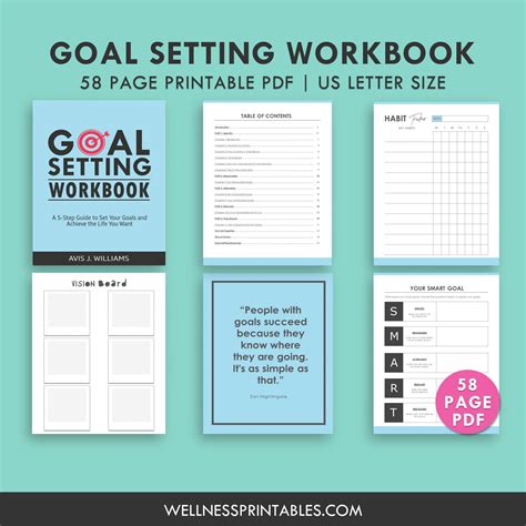 Goal Setting Worksheets Workbook A 5 Step Guide To Help You Set Your