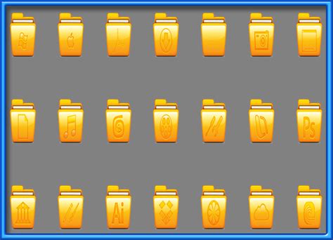 Iconos Para Carpetas Pack 12 Ico Png