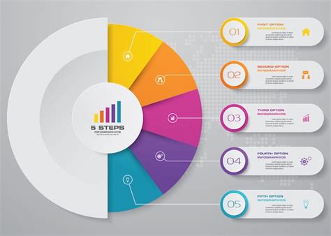 Elemento de infografía gráfica moderna Vector Premium