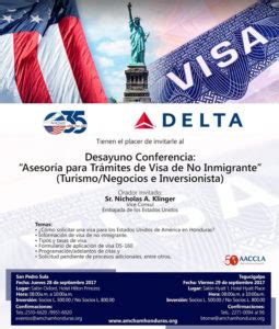 AmCham Honduras Desayuno Conferencia Asesoría para Trámites de Visa
