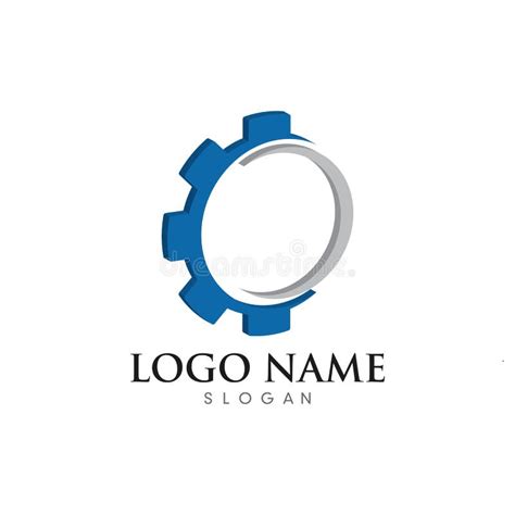 Ejemplo Del Icono Del Vector De Logo Template Del Engranaje Ilustración