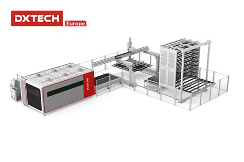 Automatic Loading And Unloading Fiber Laser Cutting Machine Dxtech