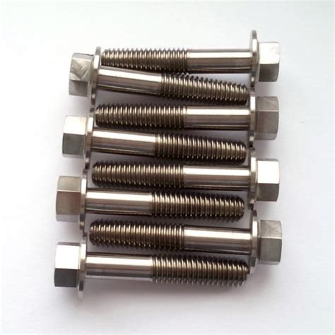 Honda TITANIUM Version M6 X 32mm Hex Flange Bolt Half The Weight No