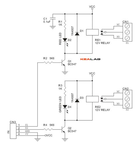 Single Channel Relay Circuit Diagram
