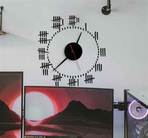 Sticker Horloge Marques De Prison Tenstickers