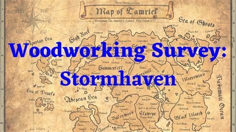 Stormhaven Woodworking Survey Eso Youtube