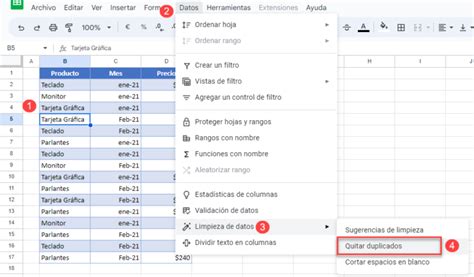 C Mo Eliminar Filas Duplicadas En Excel Y Google Sheets Automate Excel