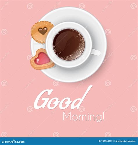 Good Morning With Coffee Stock Vector Illustration Of Icon 130663272
