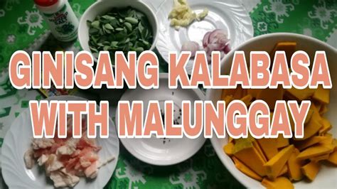 HOW TO COOK GINISANG KALABASA WITH MALUNGGAY IRENE ORO Vlog 02