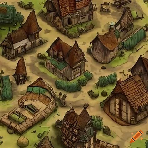 Fantasy Village Map On Craiyon