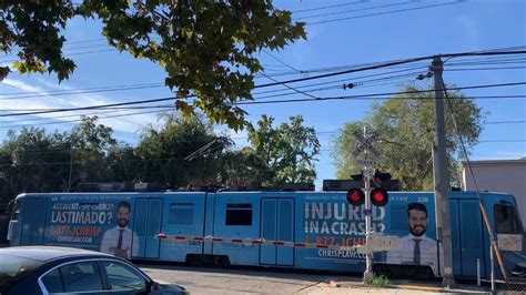 SACRT 209 Blue Line Light Rail Train Outbound 14th Street Railroad