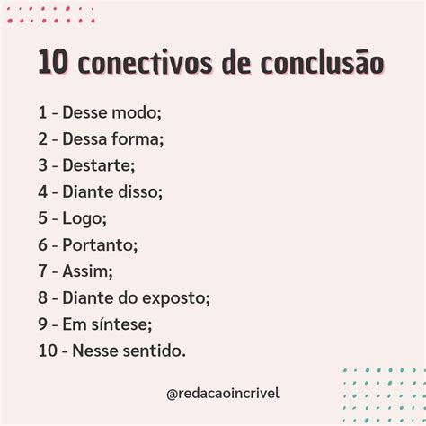 Conectivos Teis Na Reda O Study Organization Study Notes