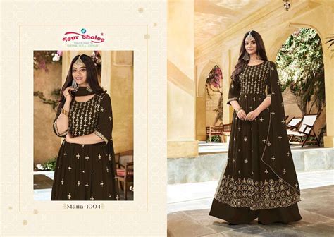 YOUR CHOICE MARIA NYRA BLOOMING GEORGETTE SALWAR SUITS COLLECTION AT
