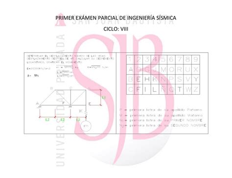 Primer Examen Parcial de Ingeniería Sísmica Edwar Romero uDocz