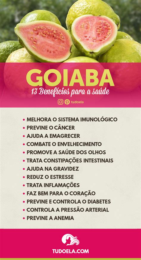 13 benefícios da goiaba para a saúde veja aqui