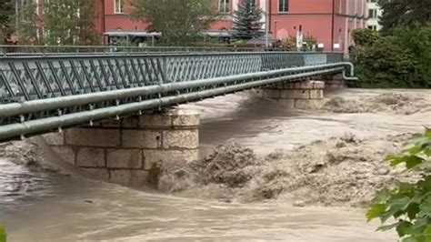 NonstopNews Pegelstände in Innsbruck gehen nach Überschreiten des