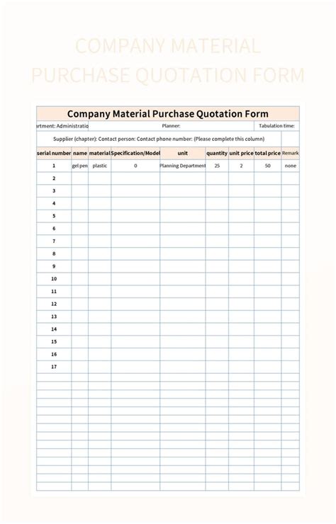 Material Purchase Requisition Form Company Purchase Order Item Purchase