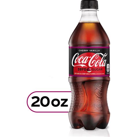 Coca Cola Cherry Vanilla Zero Sugar Bottle Fl Oz Soda Mixers