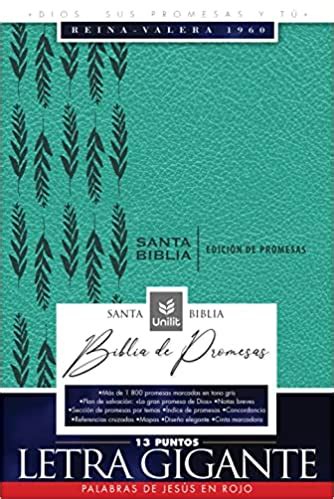 Santa Biblia De Promesas Reina Valera 1960 Letra Gigante 13 Puntos