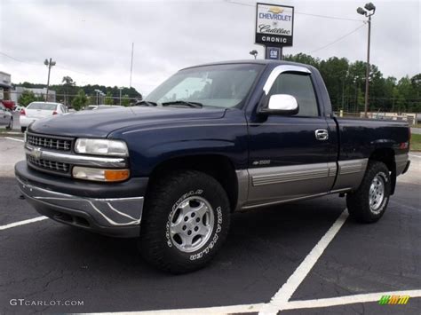 2000 Indigo Blue Metallic Chevrolet Silverado 1500 LS Regular Cab 4x4